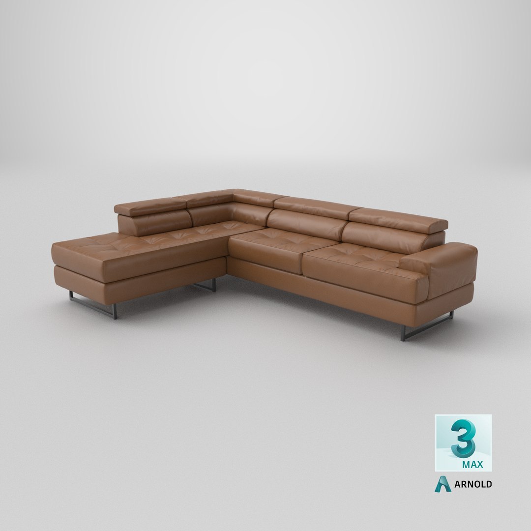 Modern Leather Sofa 3D Model - TurboSquid 2514044