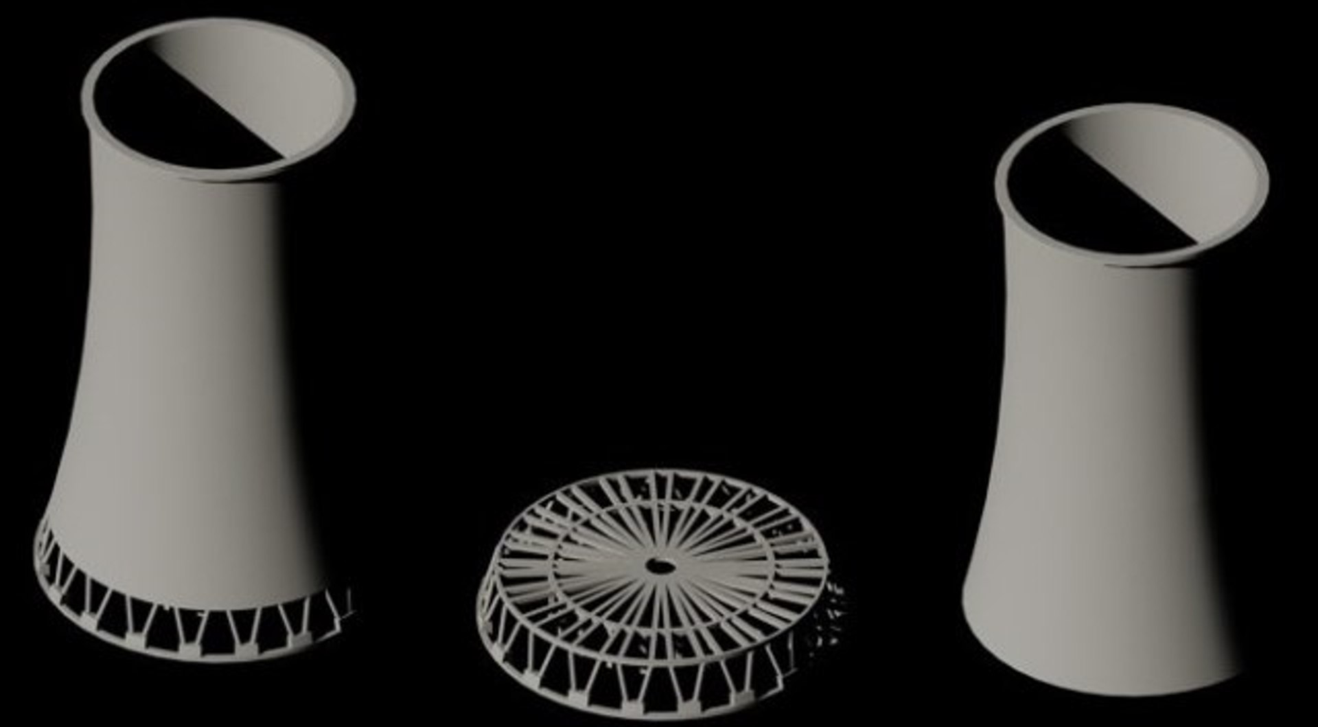 Cooling Towers 3d Dwg