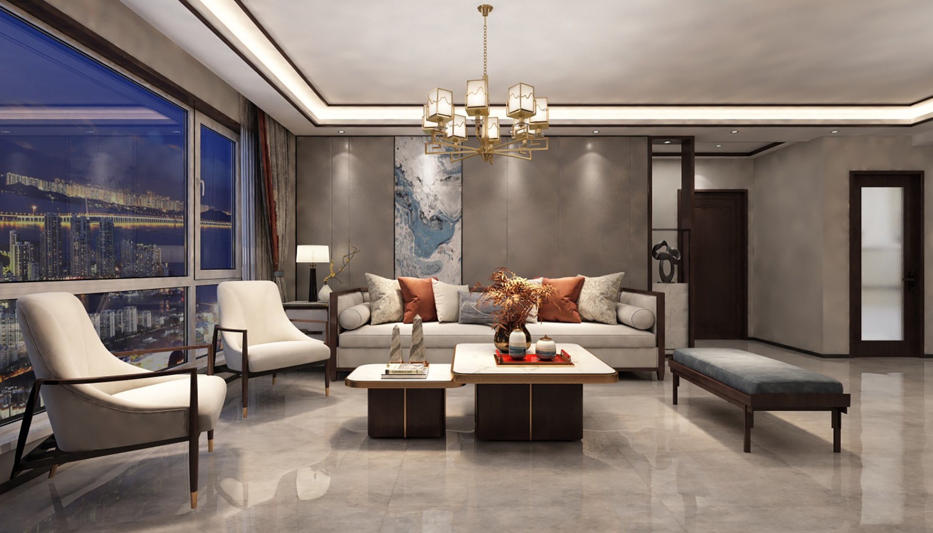Living room Modern style Living room European style living room ...