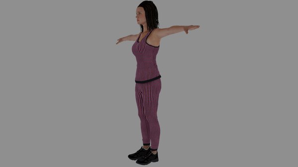 Character female rigged 3D model - TurboSquid 1688244