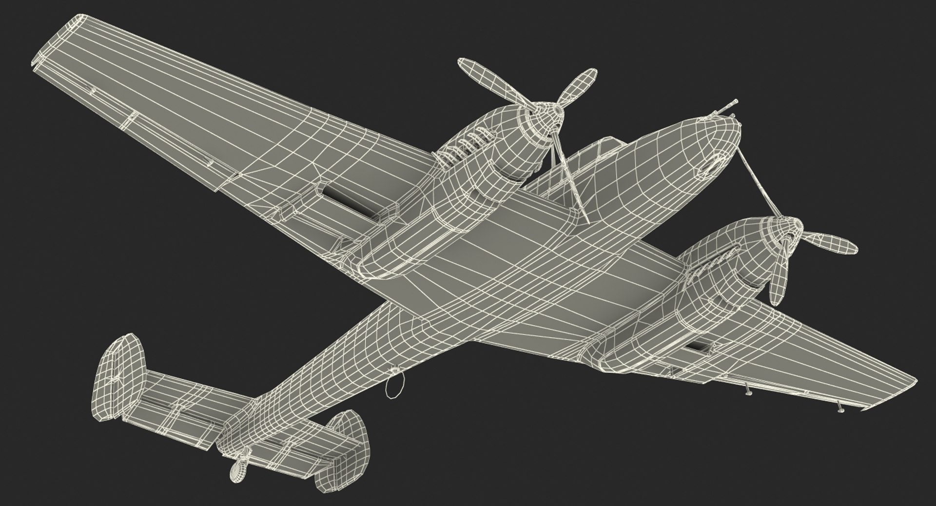 German Wwii Heavy Fighter 3D Model - TurboSquid 1171984