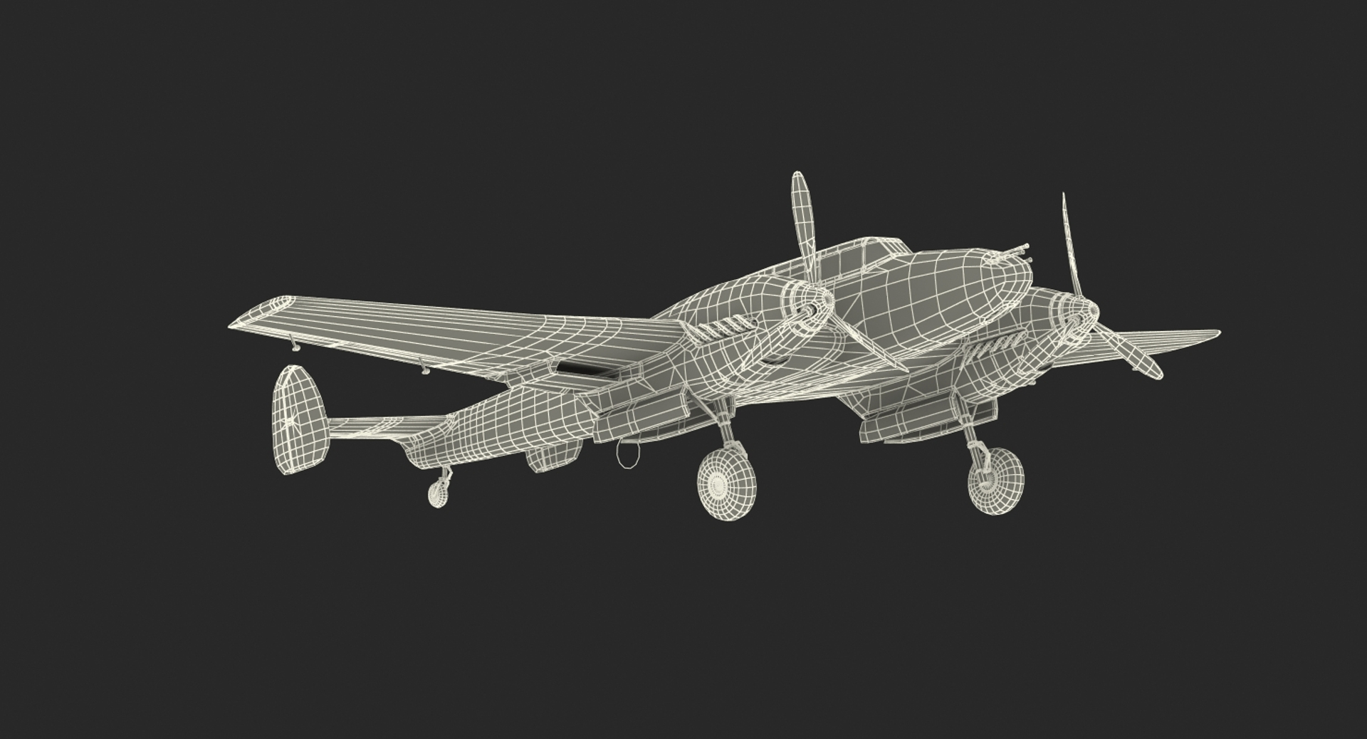 German Wwii Heavy Fighter 3D Model - TurboSquid 1171984