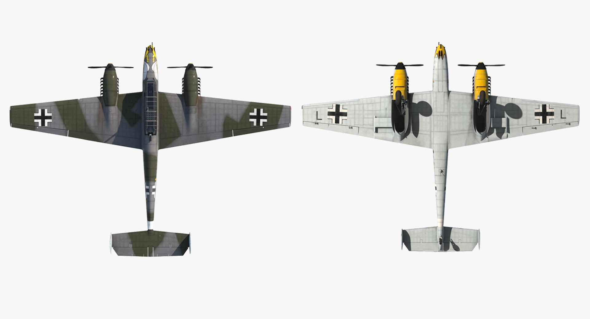 German Wwii Heavy Fighter 3D Model - TurboSquid 1171984