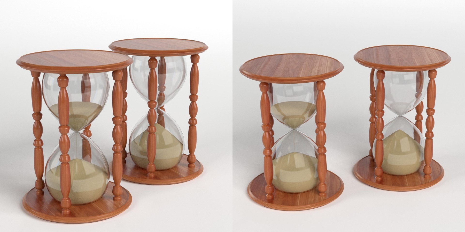 hourglasses set 3d max