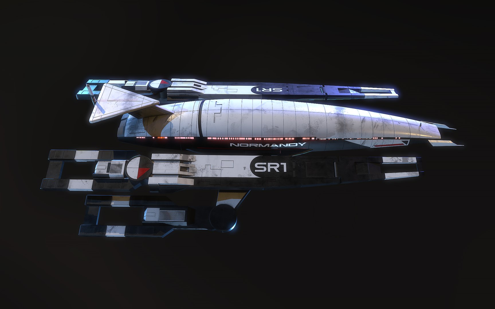 3D Model SR1 Normandy Mass Effect - TurboSquid 2287319