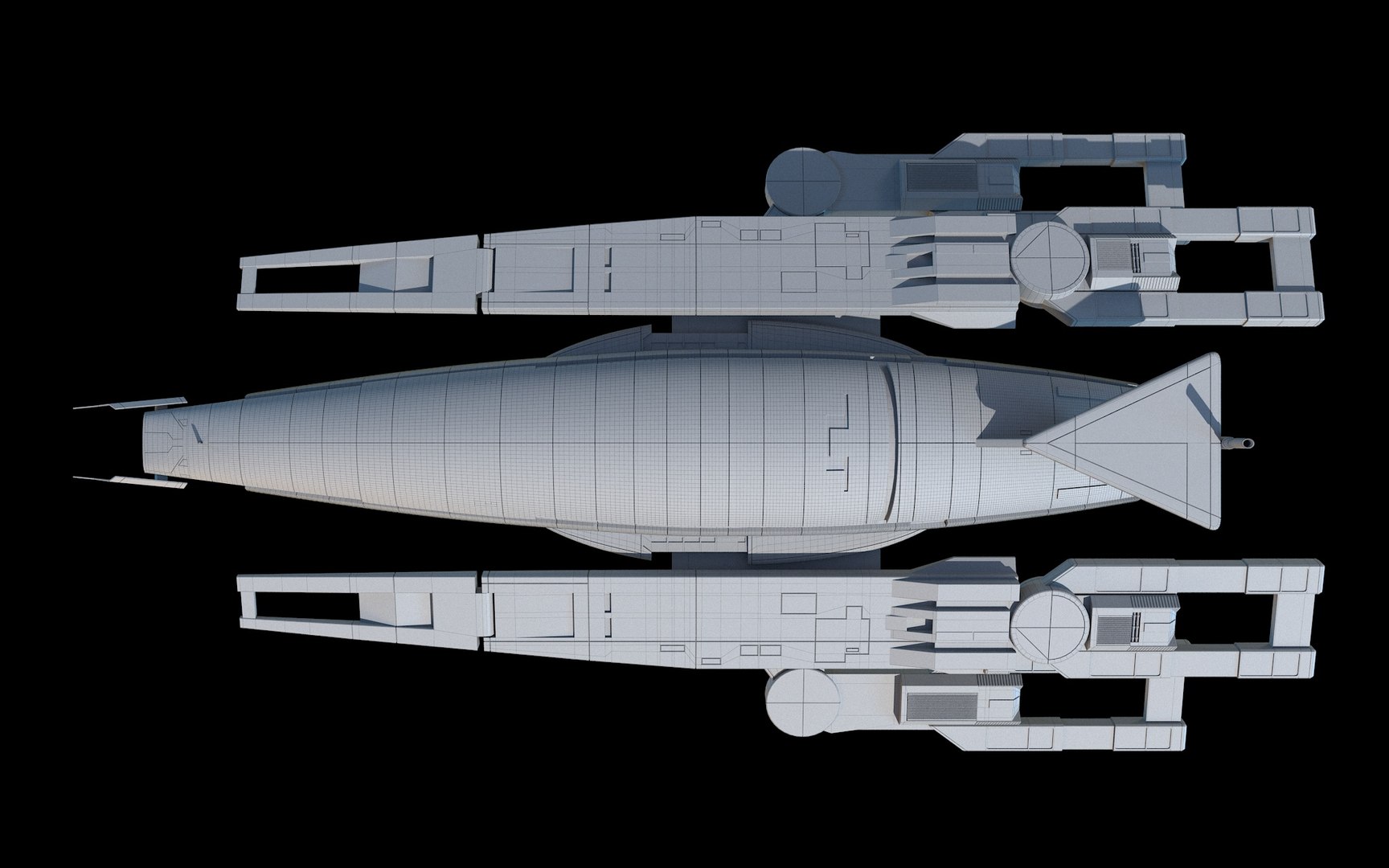 3D Model SR1 Normandy Mass Effect - TurboSquid 2287319