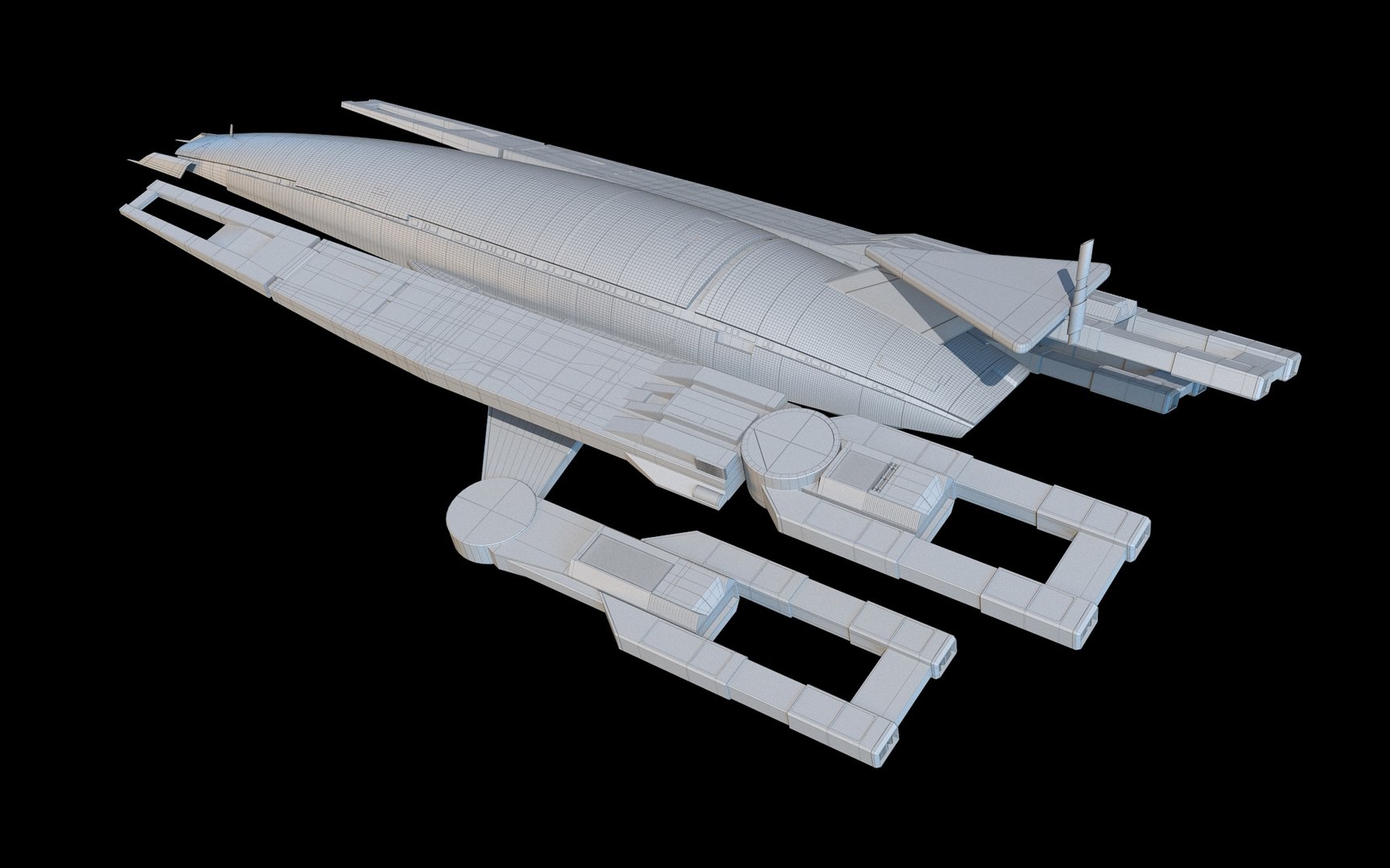 3D Model SR1 Normandy Mass Effect - TurboSquid 2287319