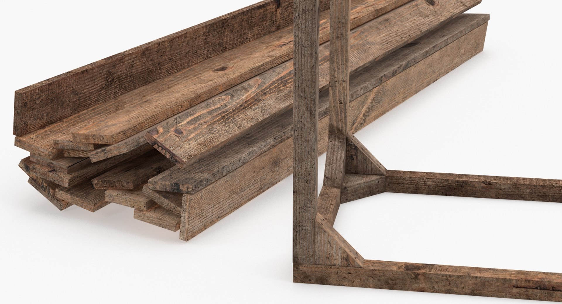 Old Wooded Planks Storage 3D - TurboSquid 1297482