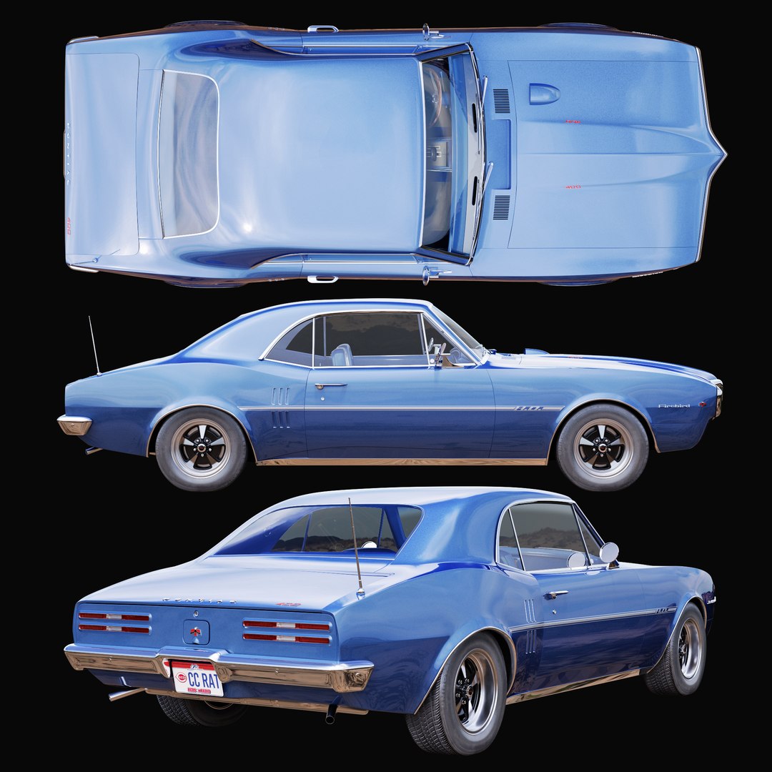 Pontiac Firebird Car 3D Model - TurboSquid 1654422