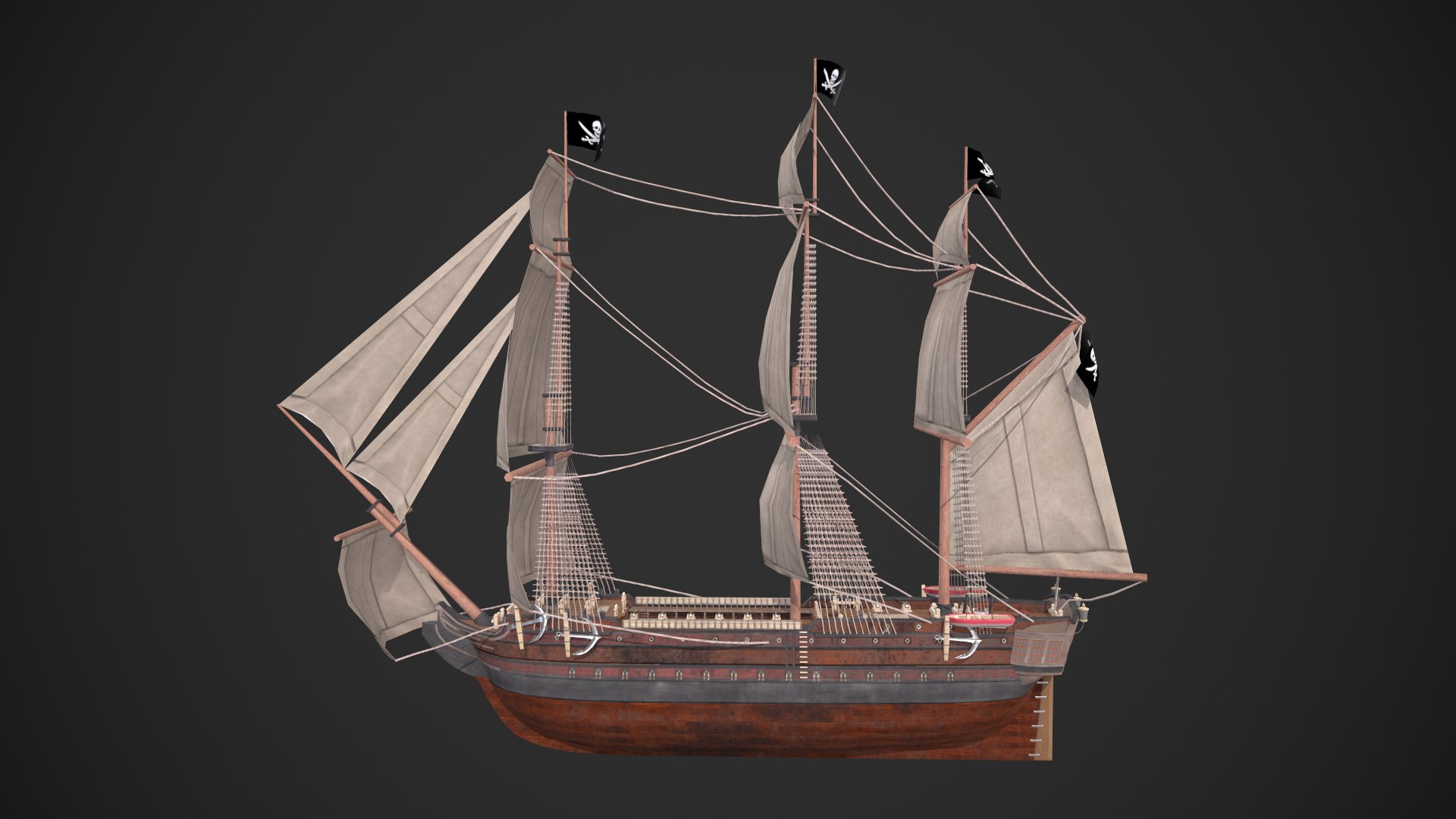 3D Galleon Ship - TurboSquid 1805357