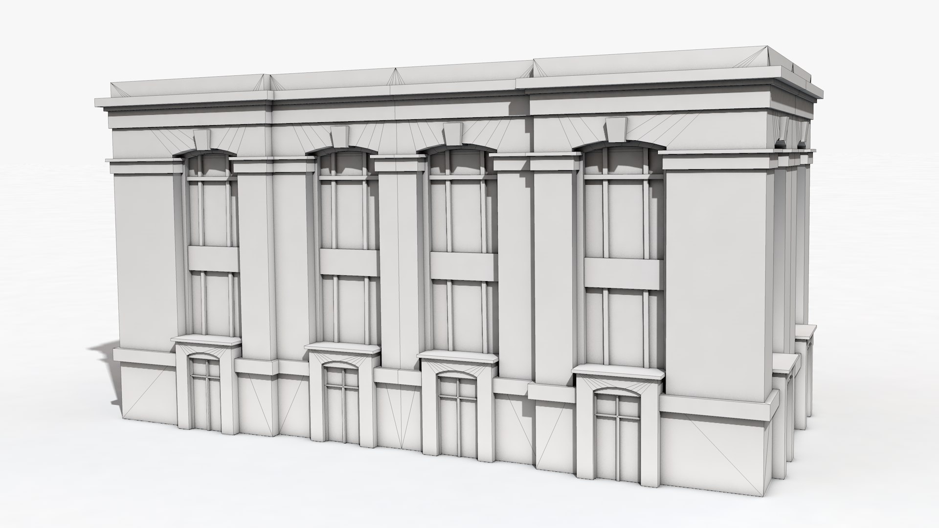 3D Apartment Building Low Poly Model - TurboSquid 2064152