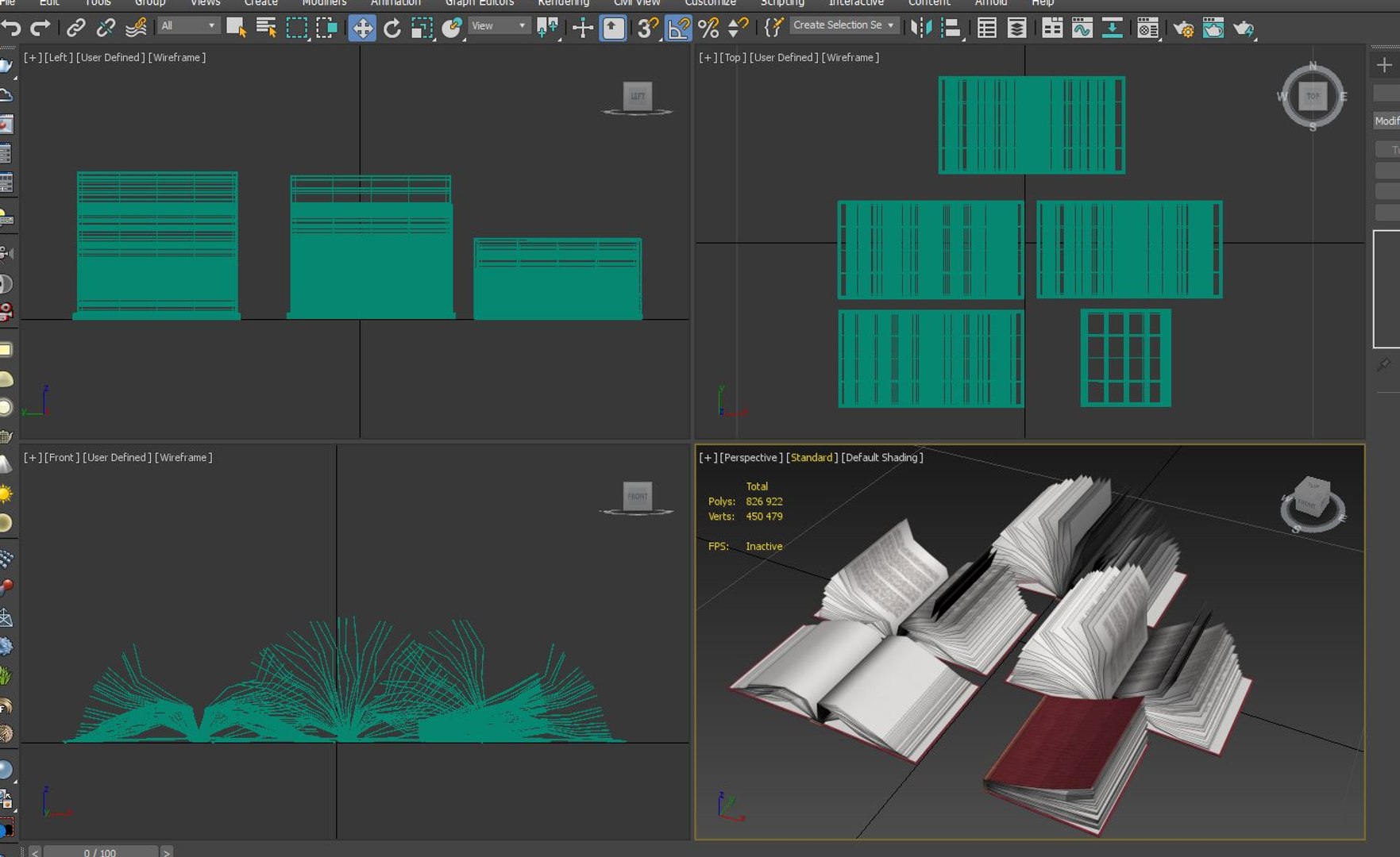 Open books 3D model - TurboSquid 1700187