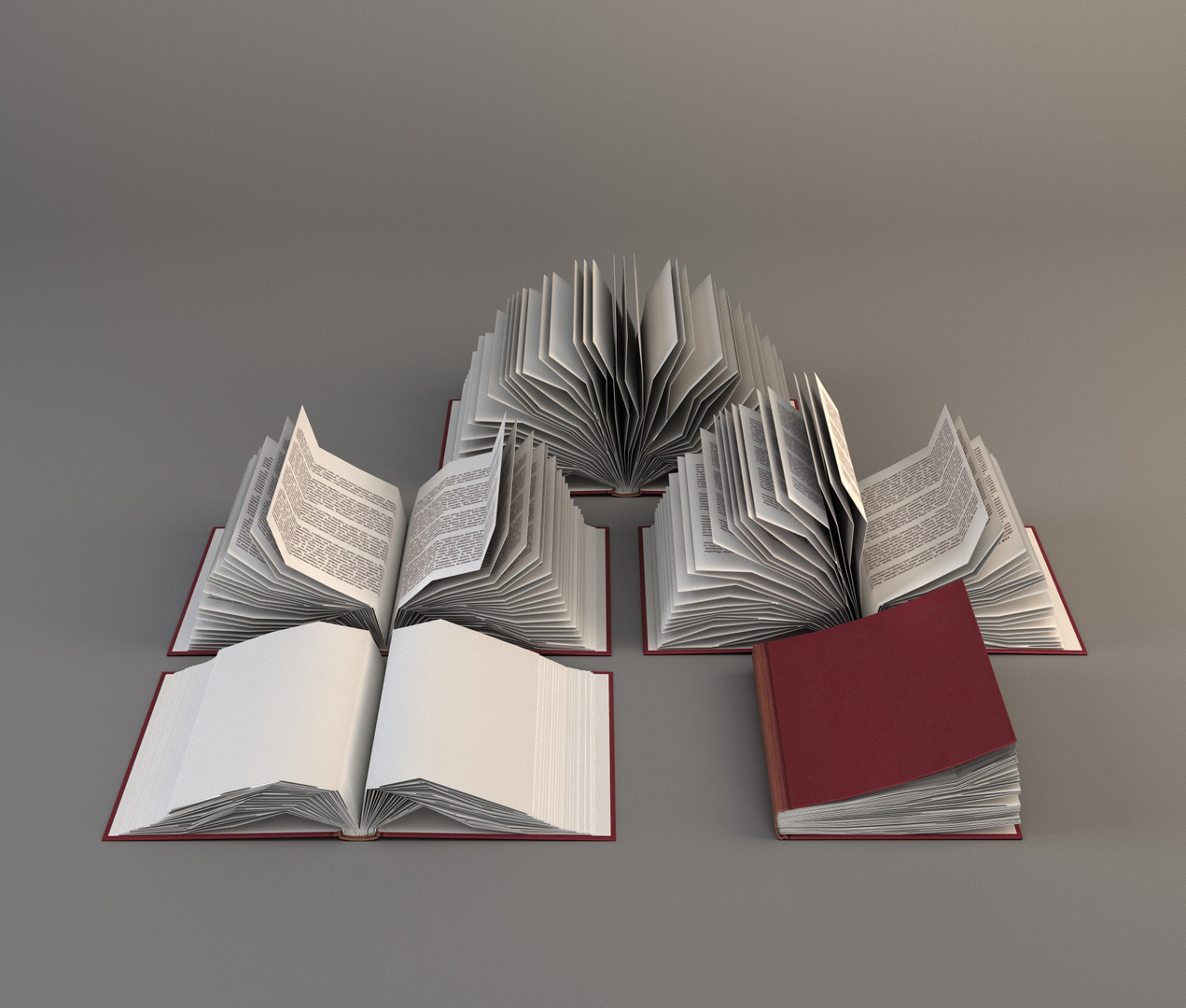 Open books 3D model - TurboSquid 1700187