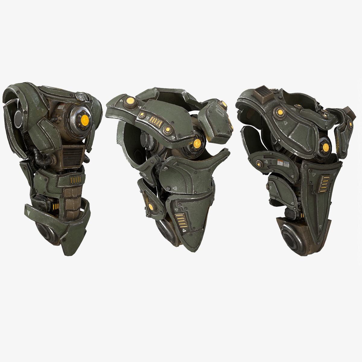 Mech kitbash parts - model - TurboSquid 1642372