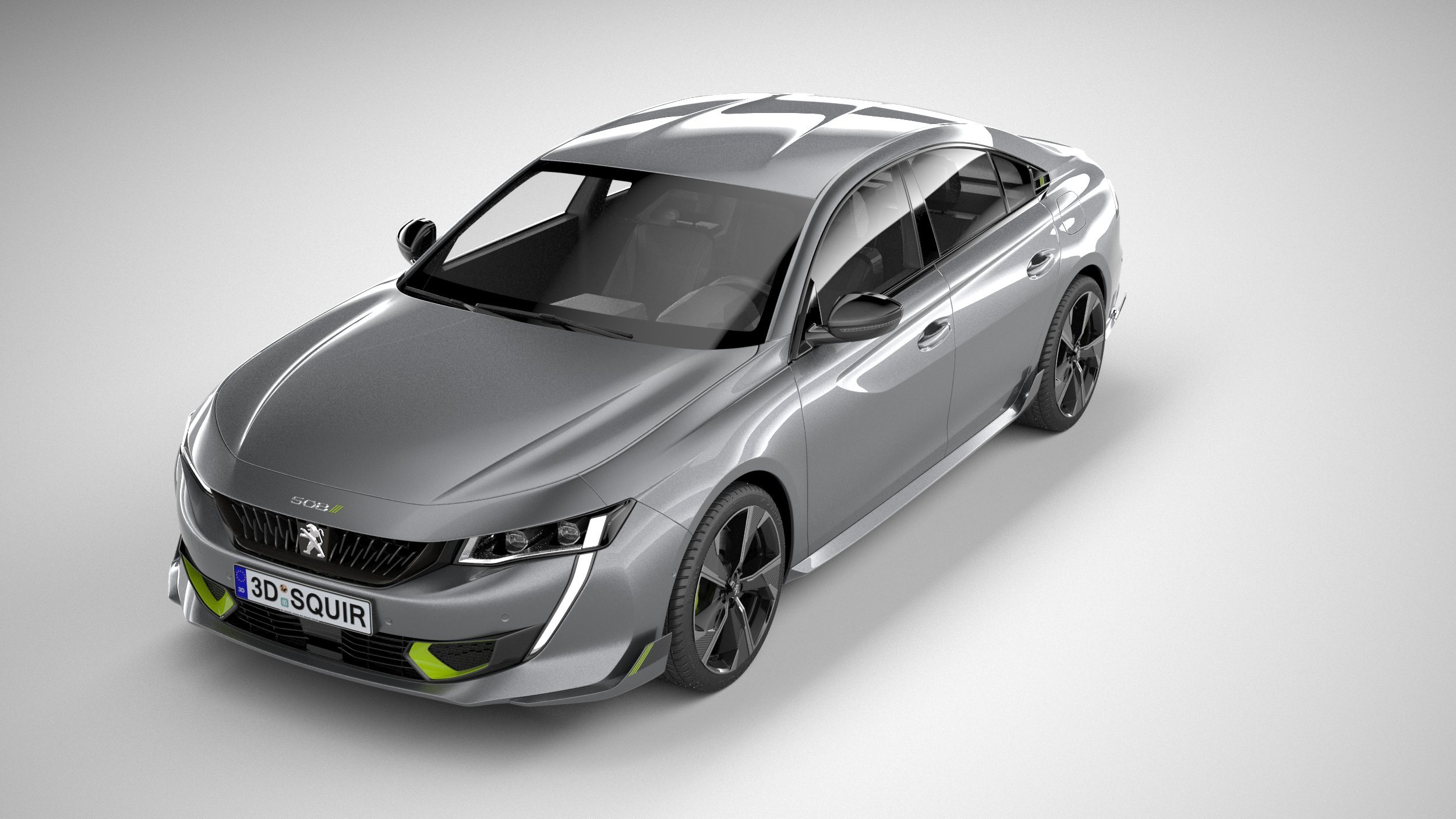 Peugeot 508 pse model - TurboSquid 1683110