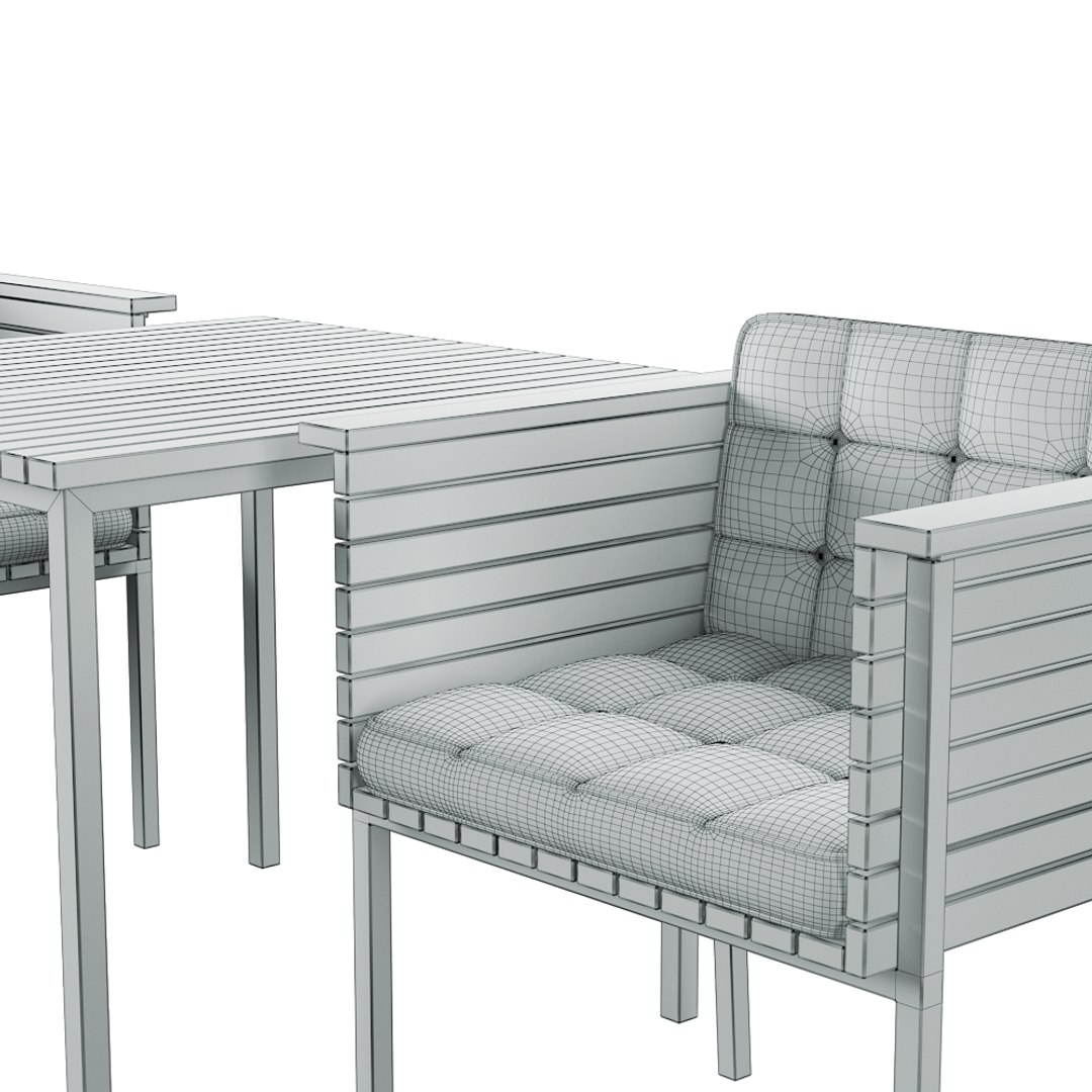 Garden Table 3D Model - TurboSquid 1464627