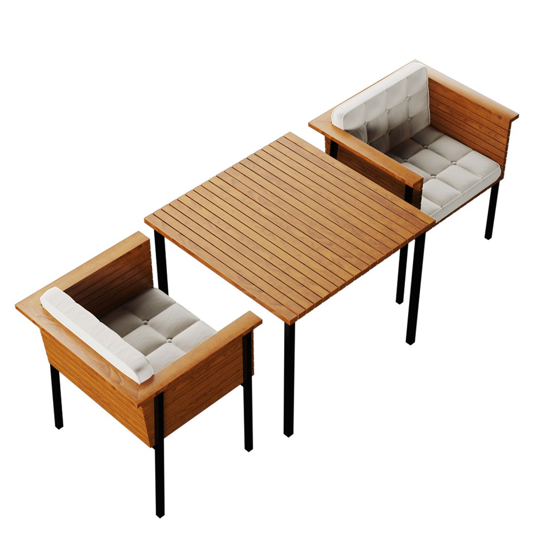 Garden Table 3D Model - TurboSquid 1464627