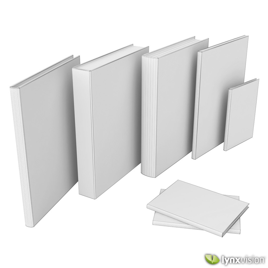 Wooden Photo Frame Books 3d Model