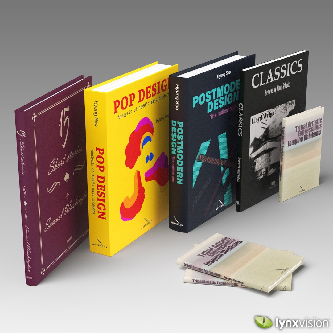 Wooden Photo Frame Books 3d Model