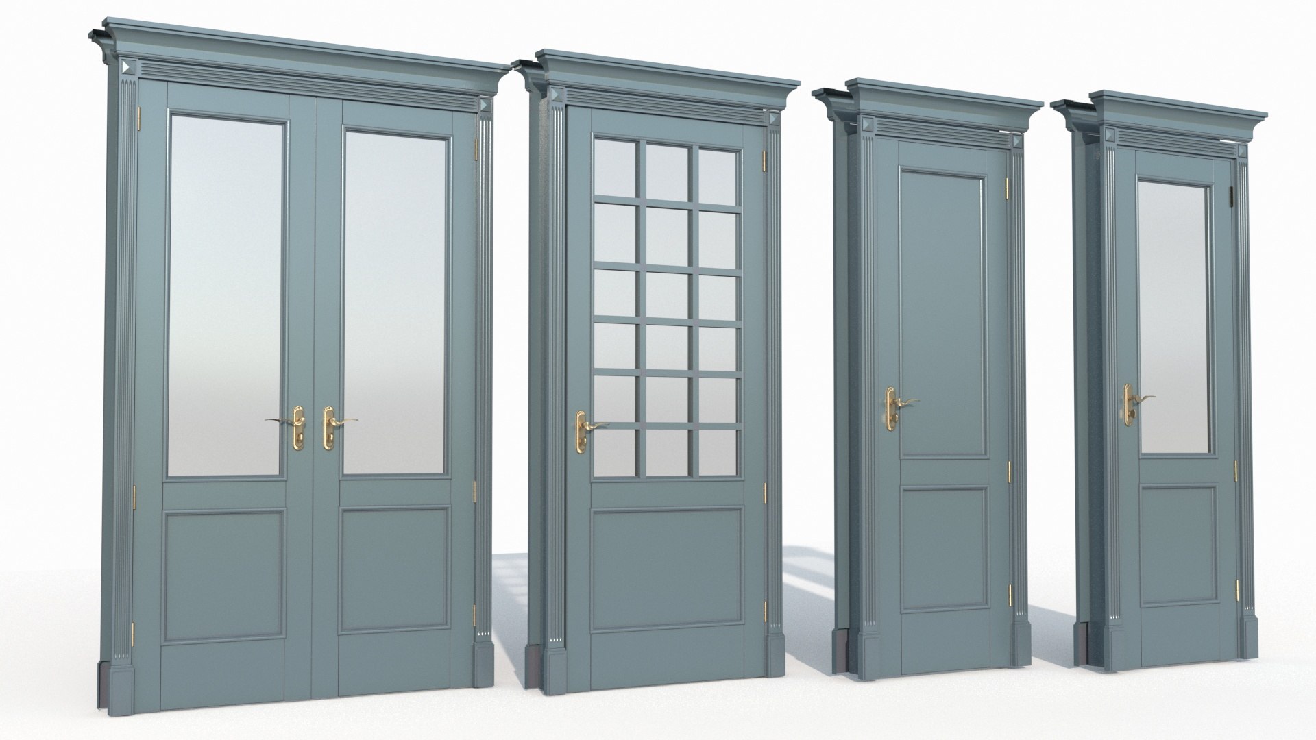 modelo 3d Doors Interior 02 - TurboSquid 1999701