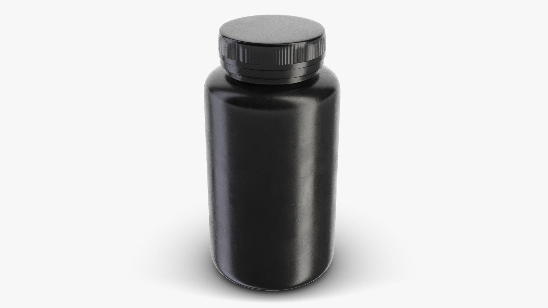 3D Plastic Pill Bottle 2 Black - TurboSquid 1714289