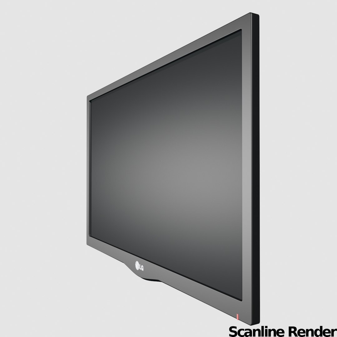 3D Lg Lcd Television Tv Model - TurboSquid 1288838