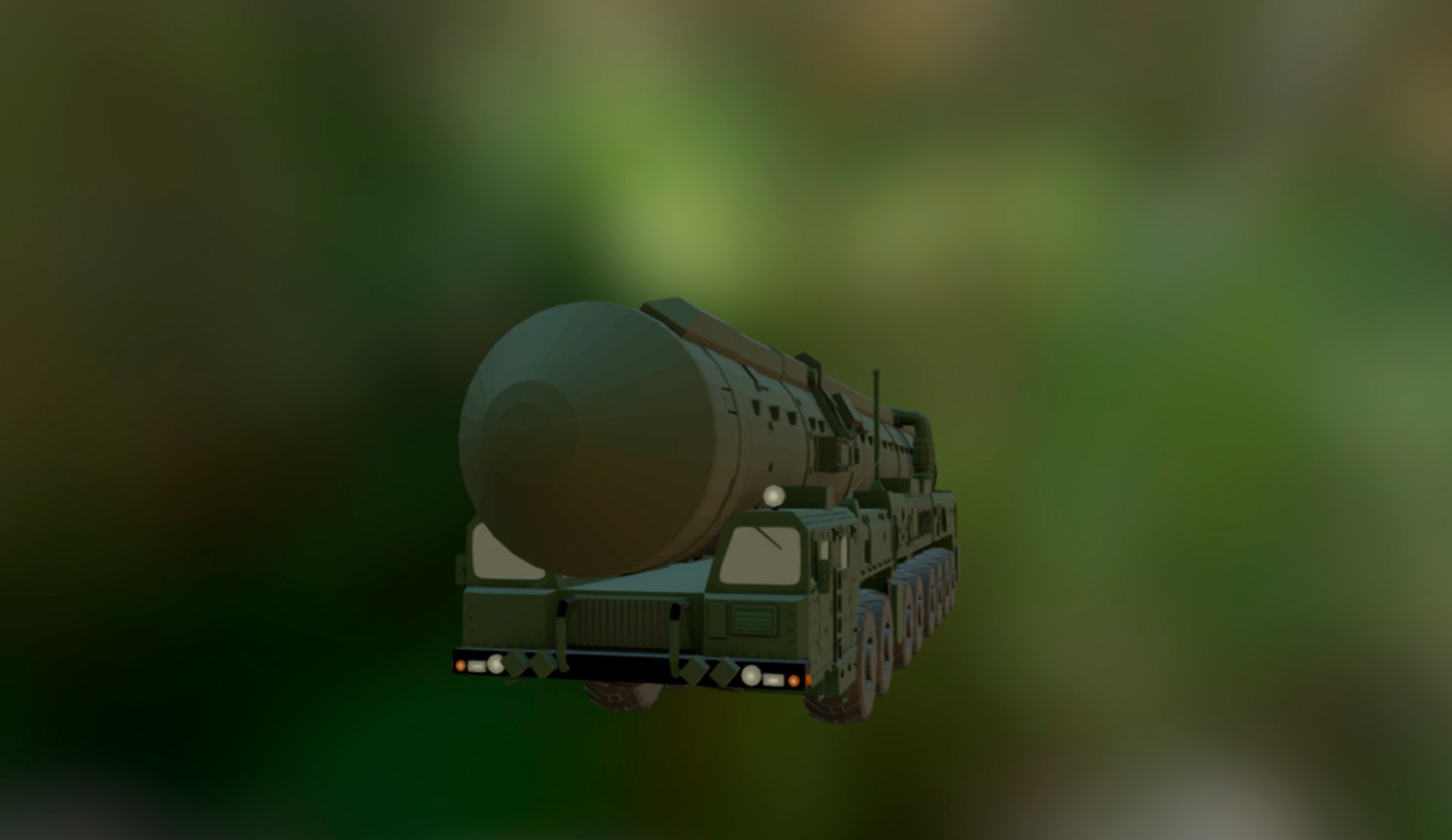 3d Russian Nuclear Weapon Yars Model