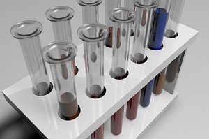 test tubes 3d model
