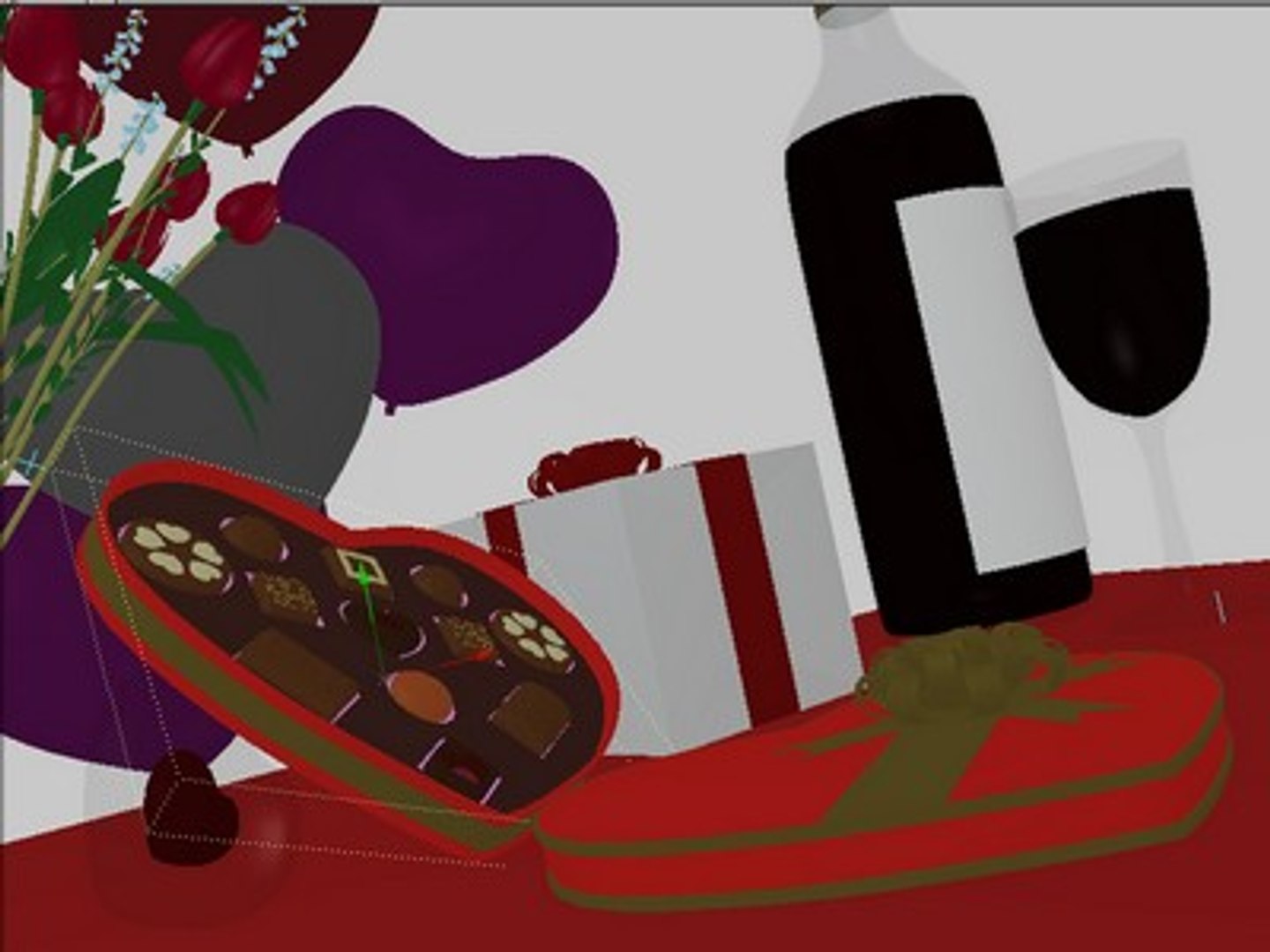 3d valentine model