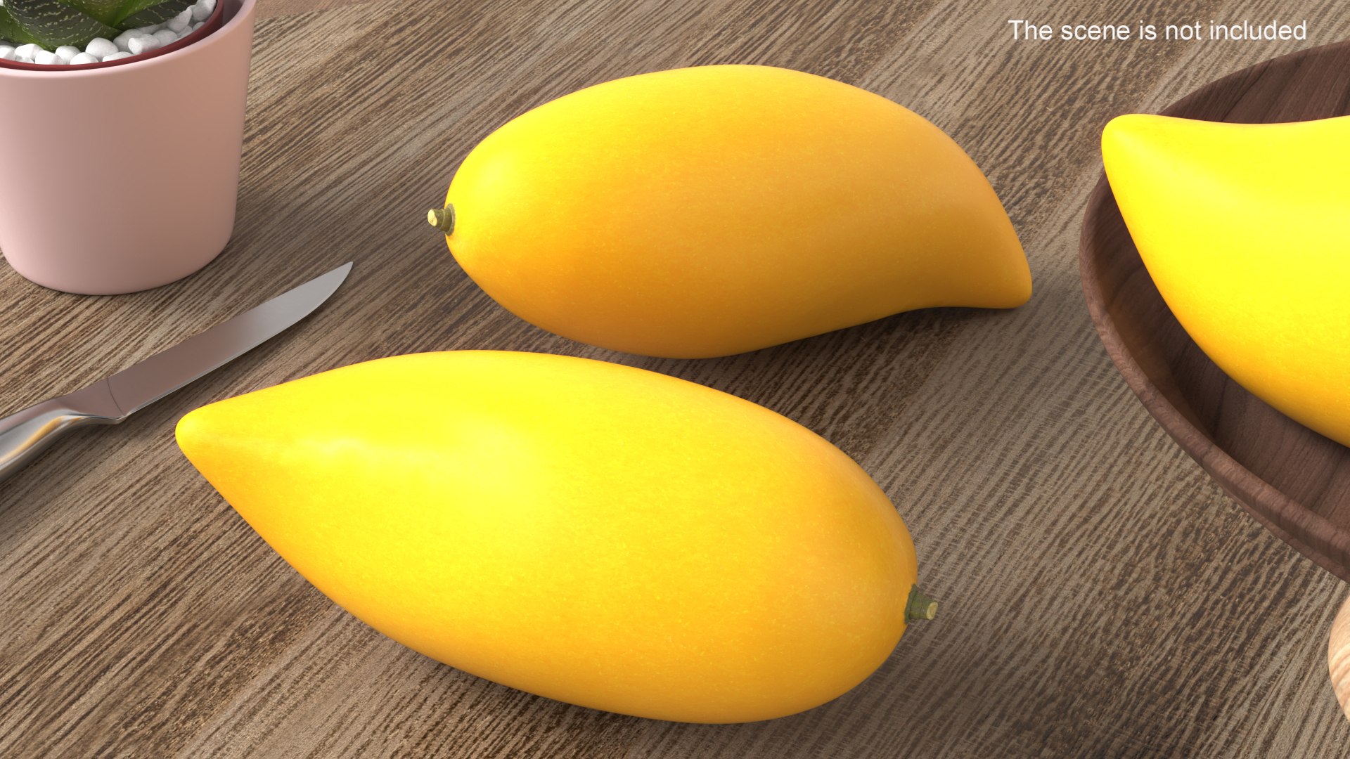 3D Yellow Long Mango - TurboSquid 2246195