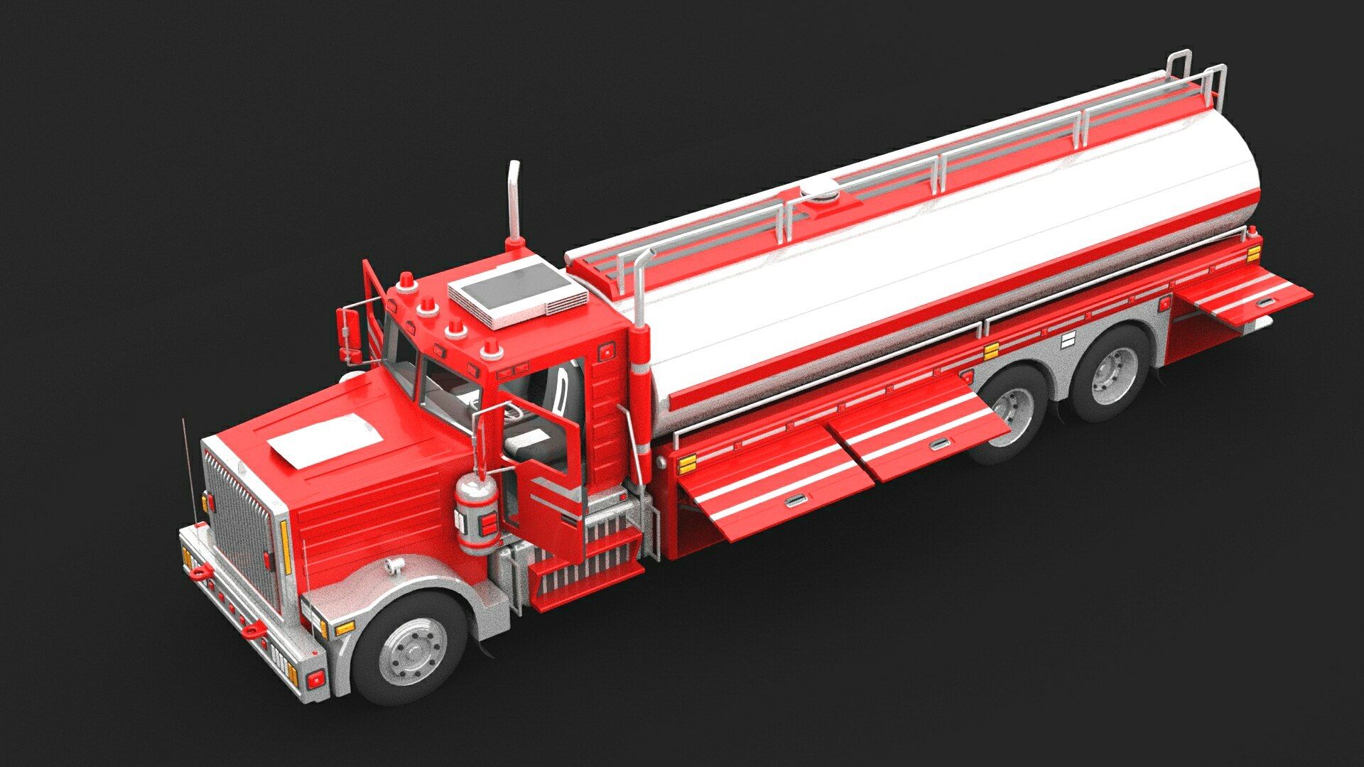 3D Fire Tanker Truck Unit 4x6 - TurboSquid 1730477