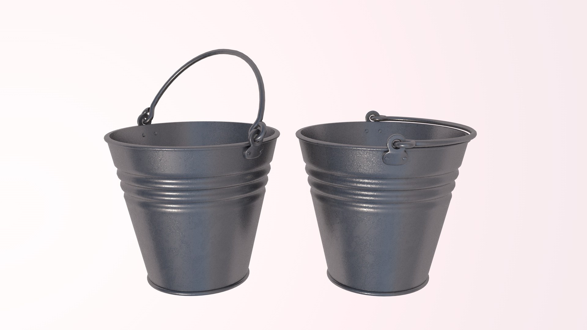 Buckets Metal model - TurboSquid 1758361