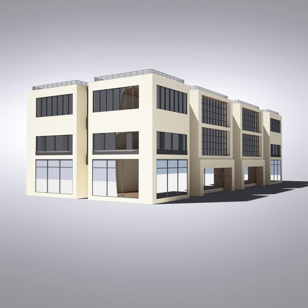 3d Model Modern Generic Building