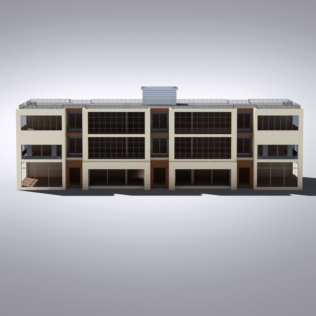 3d Model Modern Generic Building