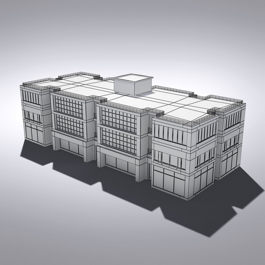 3d Model Modern Generic Building