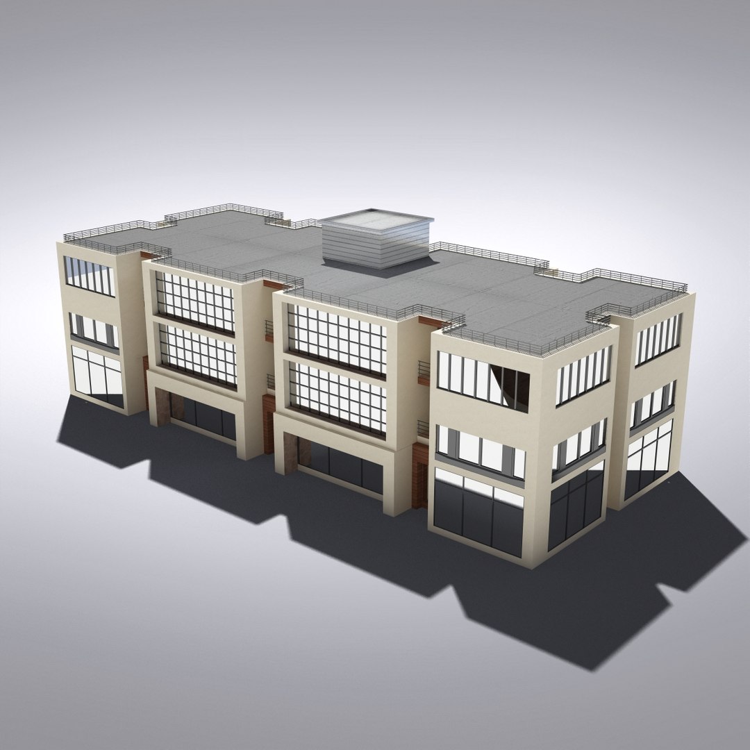 3d Model Modern Generic Building