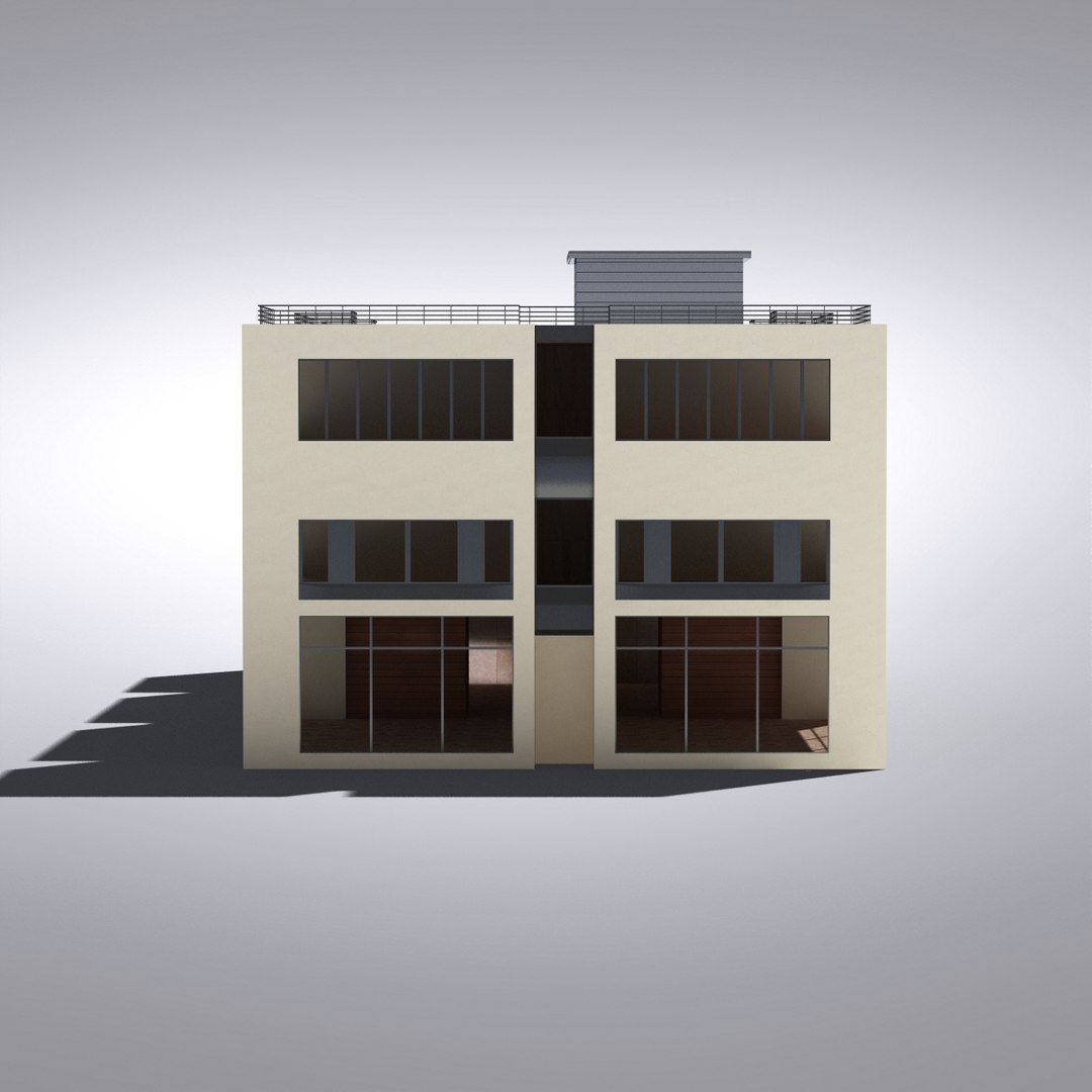 3d Model Modern Generic Building