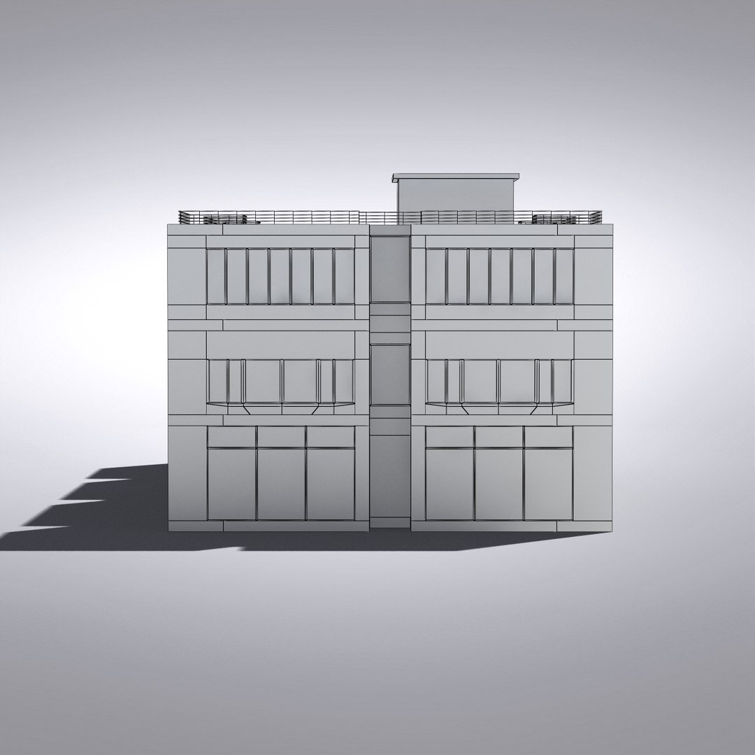 3d Model Modern Generic Building