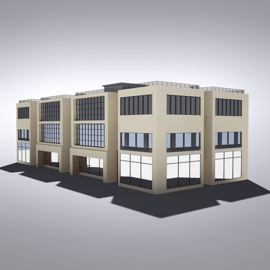 3d Model Modern Generic Building