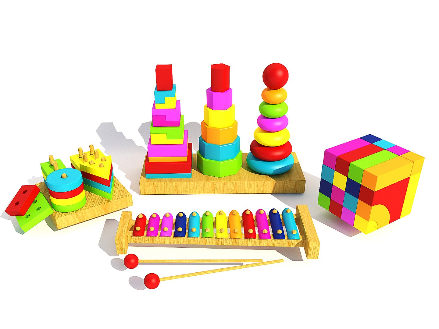 3d Model Kids Toys