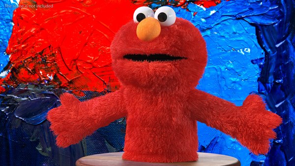 modelo 3d Hand Puppet Elmo Fur Rigged - TurboSquid 2004682