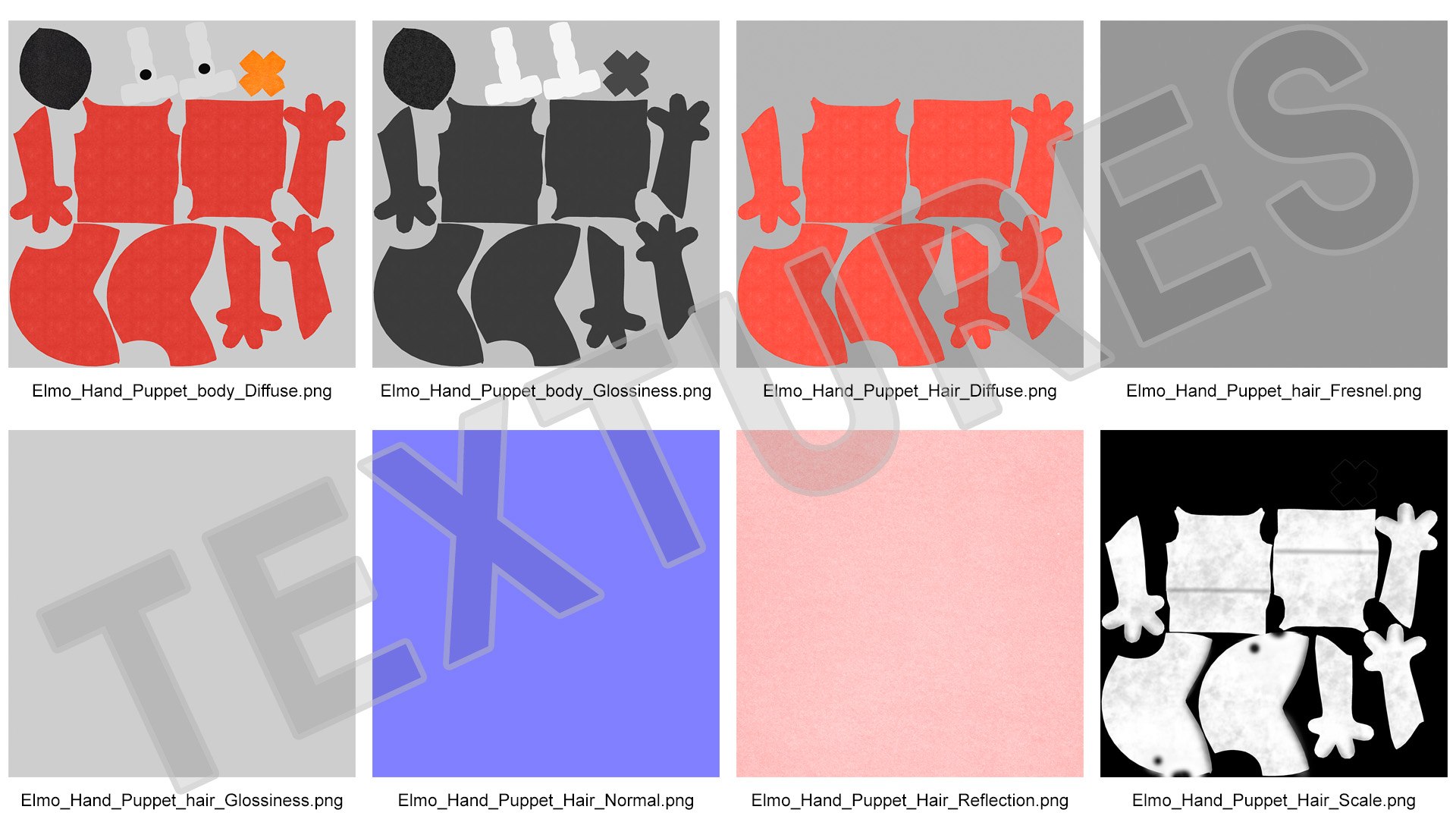 Hand Puppet Elmo Fur Rigged 3D Model - TurboSquid 2004682