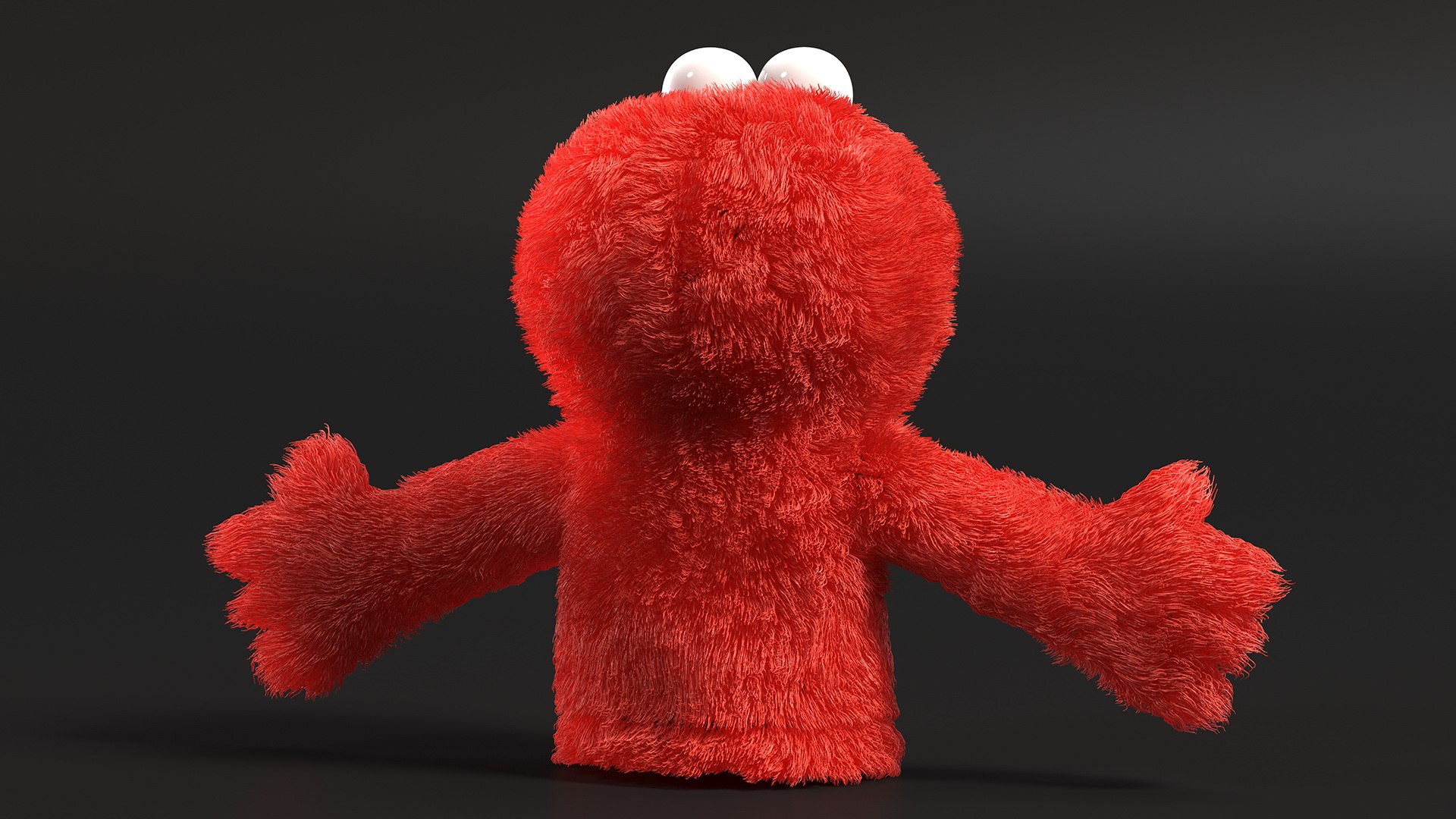 Hand Puppet Elmo Fur Rigged 3D Model - TurboSquid 2004682