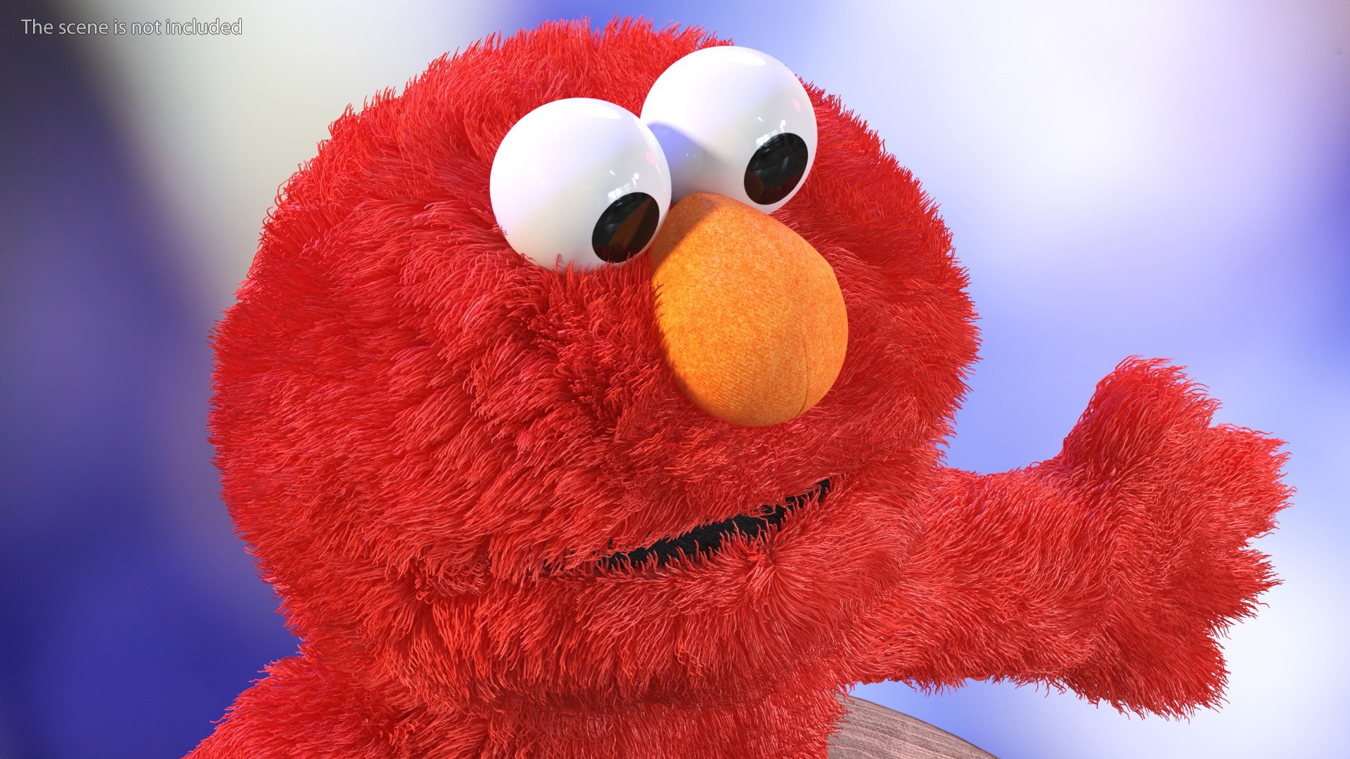 Hand Puppet Elmo Fur Rigged 3D Model - TurboSquid 2004682
