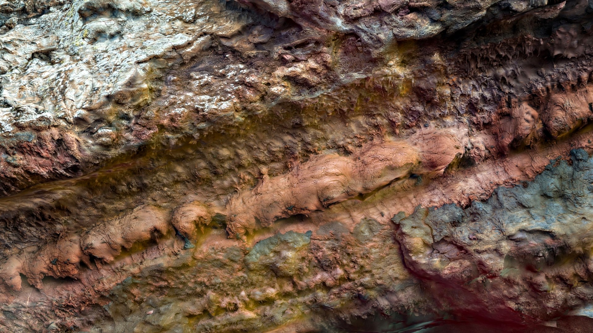 lava cliff 16k 3d obj