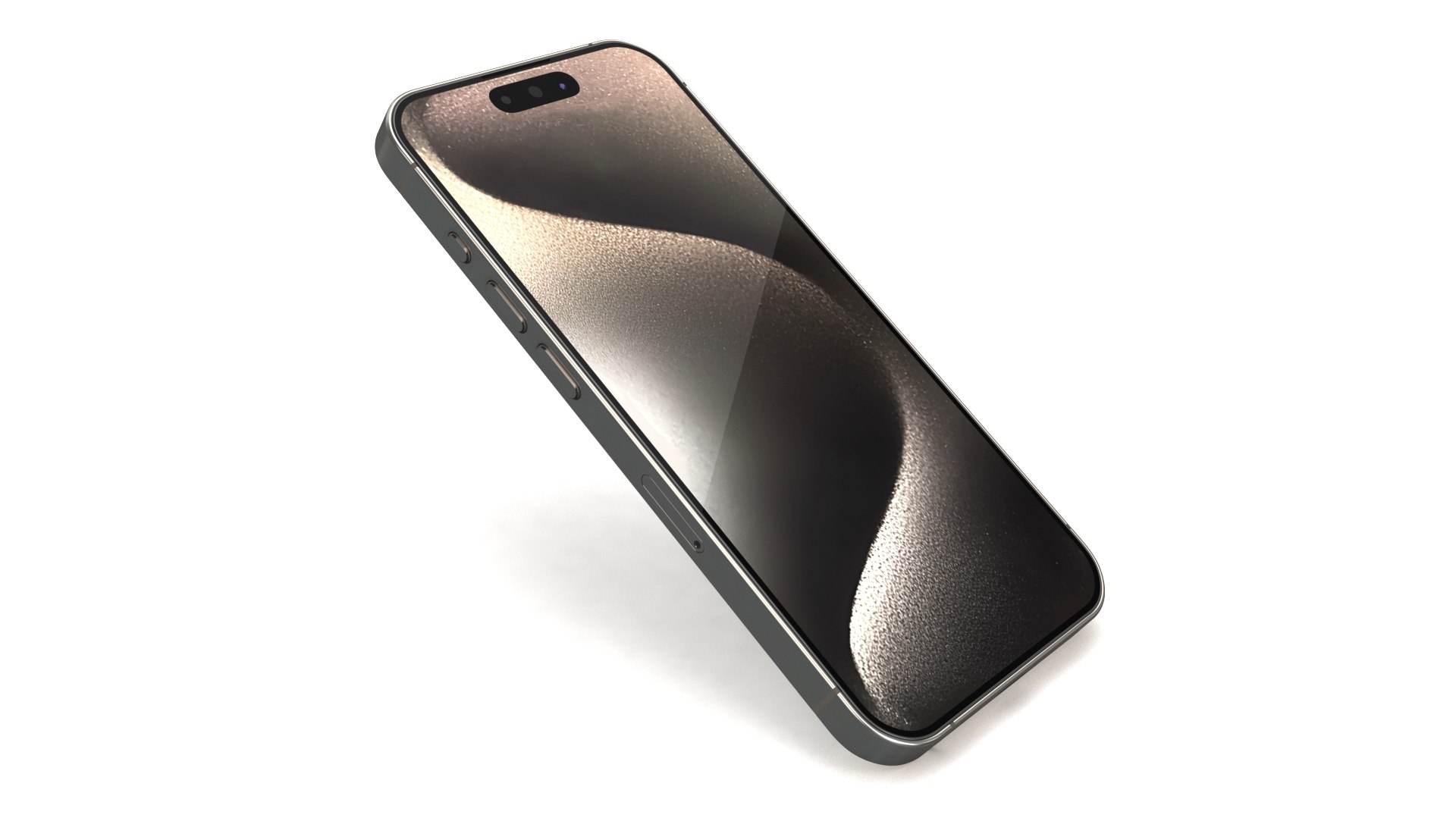 3D Apple iPhone 15 Pro Natural Titanium - TurboSquid 2138656