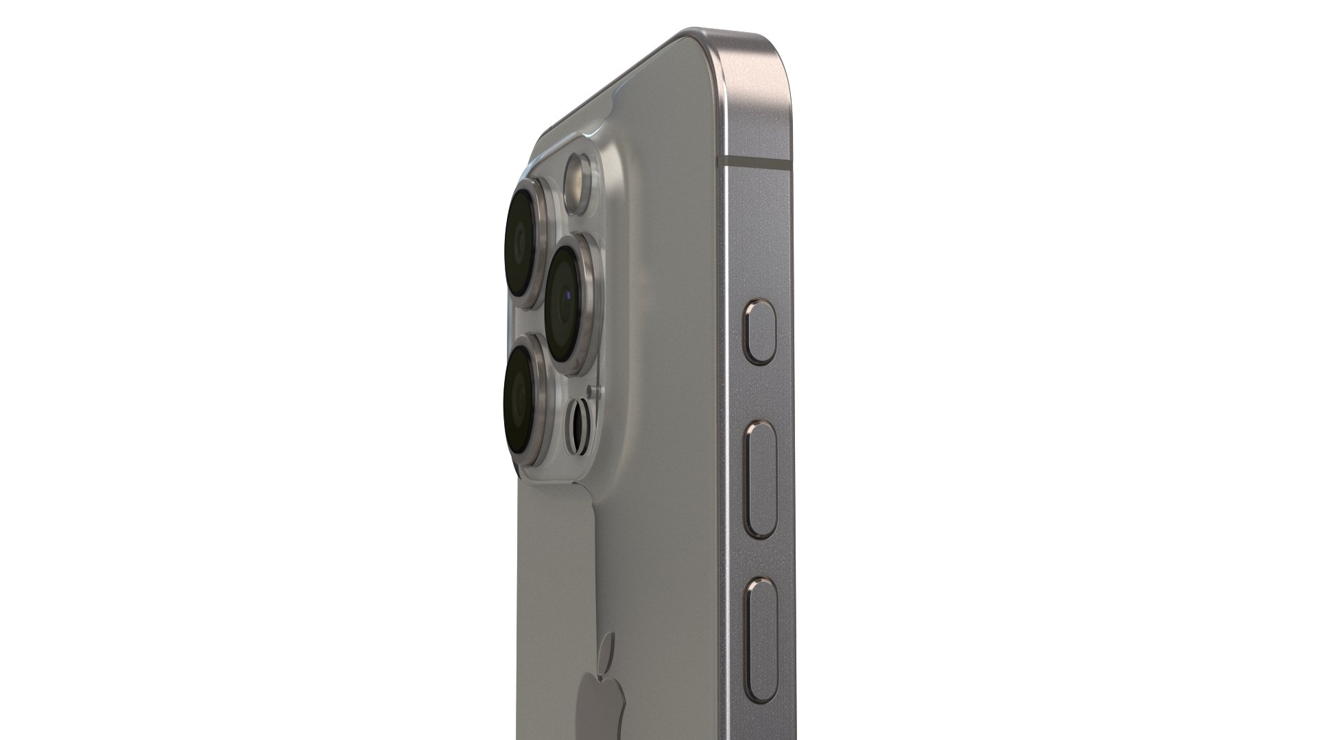 3D Apple iPhone 15 Pro Natural Titanium - TurboSquid 2138656