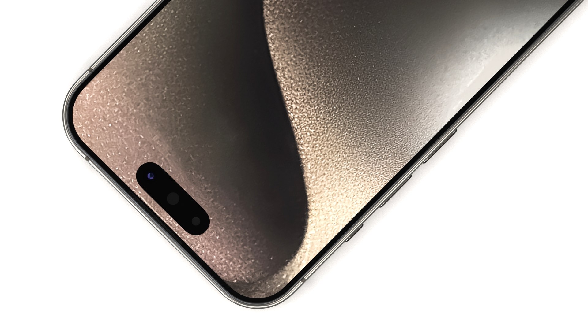 3D Apple iPhone 15 Pro Natural Titanium - TurboSquid 2138656