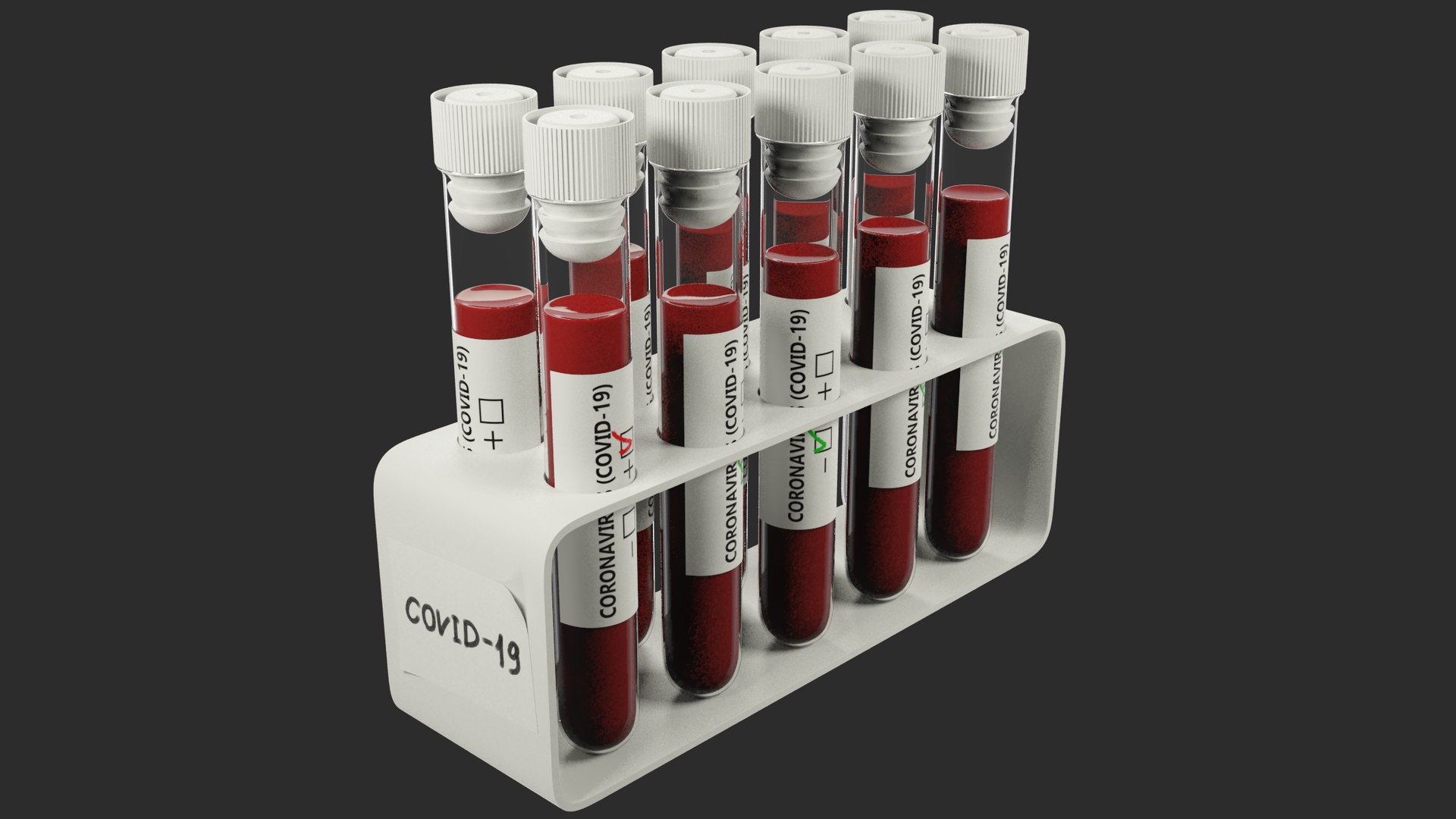 3D Model Test Tubes - TurboSquid 1539109