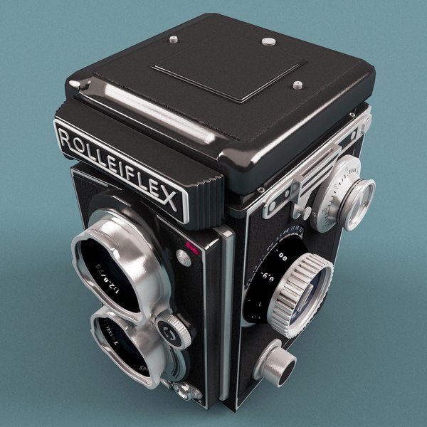 3d xsi antique camera rolleiflex tessar